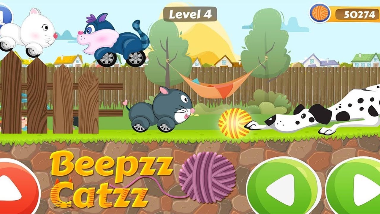 Kids Car Racing game - Beepzz Cats || cartoon animal cars fun adventure ...