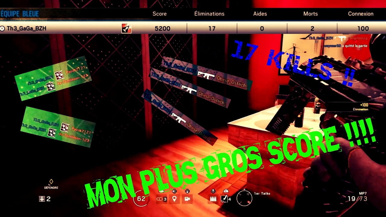 MON PLUS GROS SCORE !!!! - Sur Rainbow six siège . - YouTube