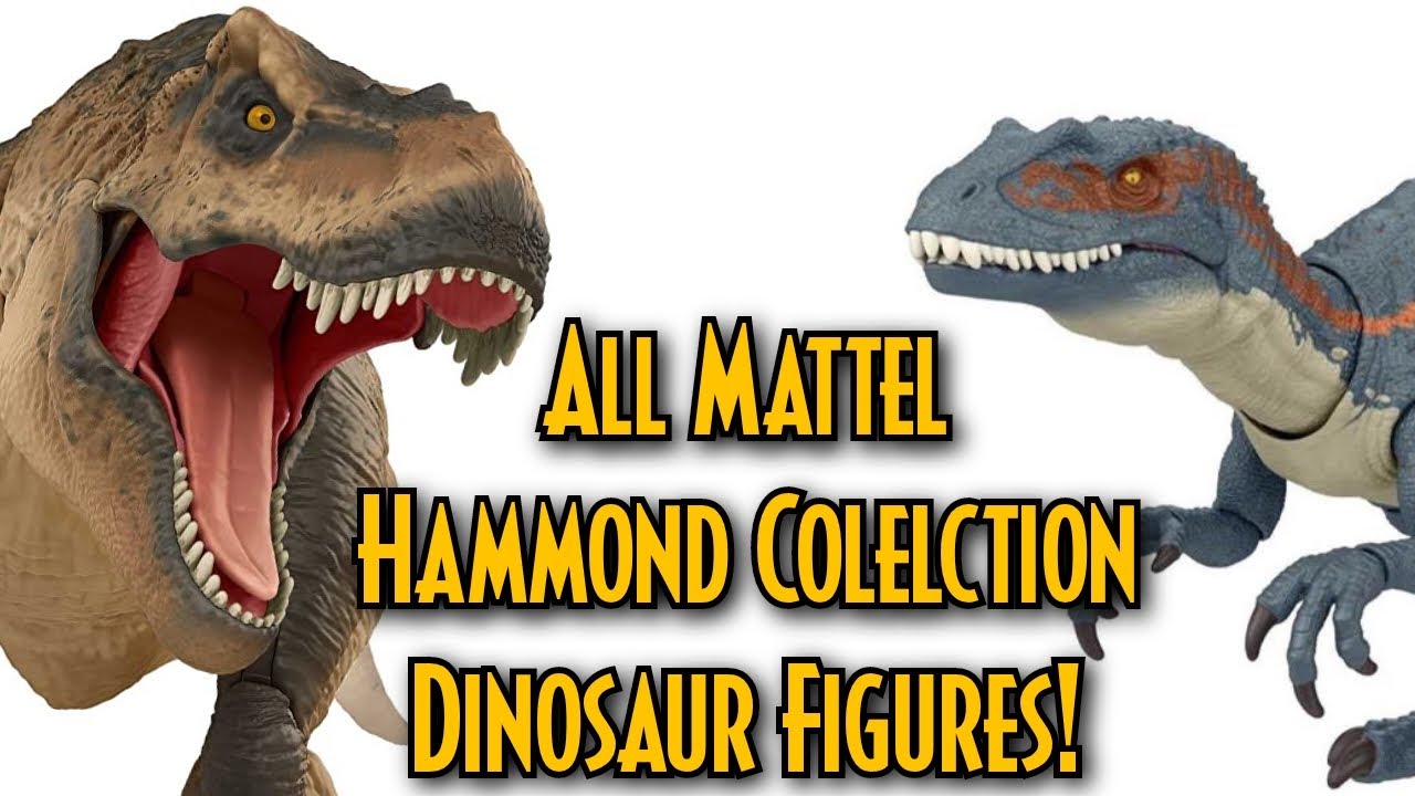 ALL HAMMOND COLLECTION DINOSAUR FIGURES SO FAR!!! (Jurassic Park/World ...