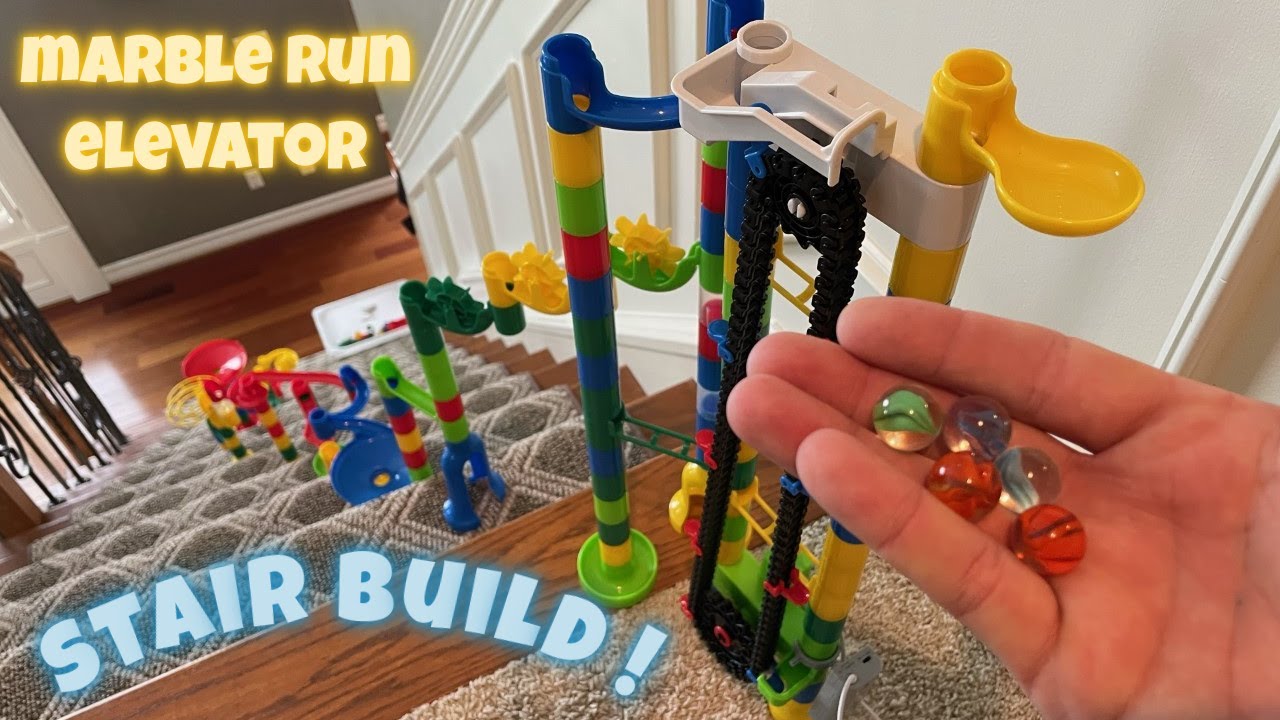 WATCH THIS STAIR BUILD! SO MANY FLYING MARBLES! - YouTube