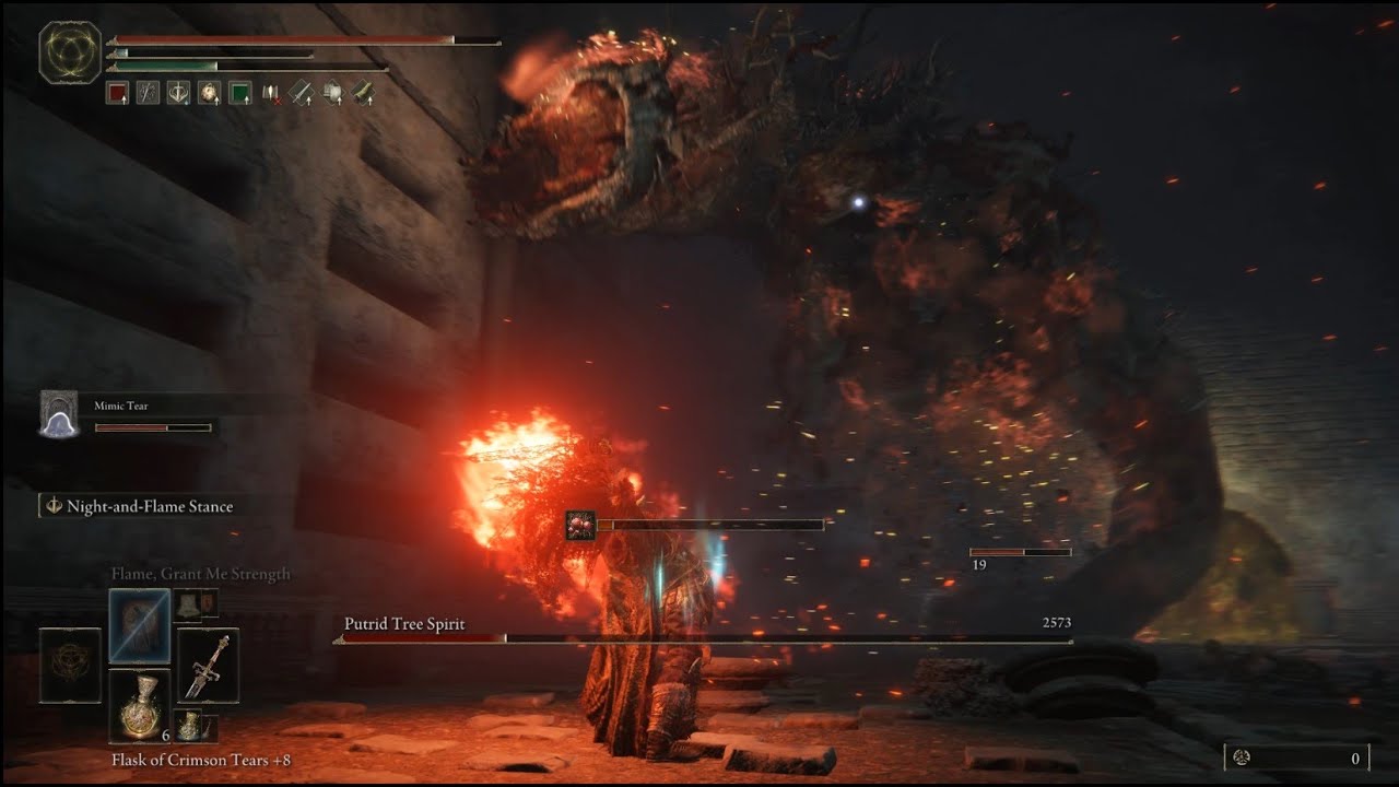 Putrid Tree Spirit | War-Dead Catacombs | Post Fight Radahn | Night and ...