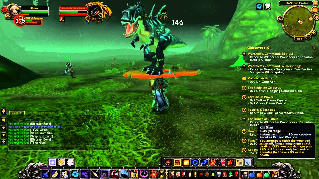 Hunting Ironhide Devilsaur FAIL - WoW - YouTube