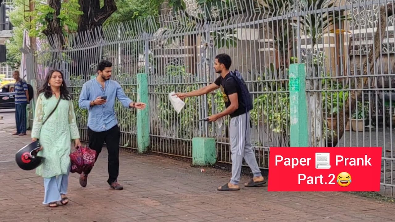 new paper 📃 Prank 😂 | part.2 | #funny #comedy #prank - YouTube