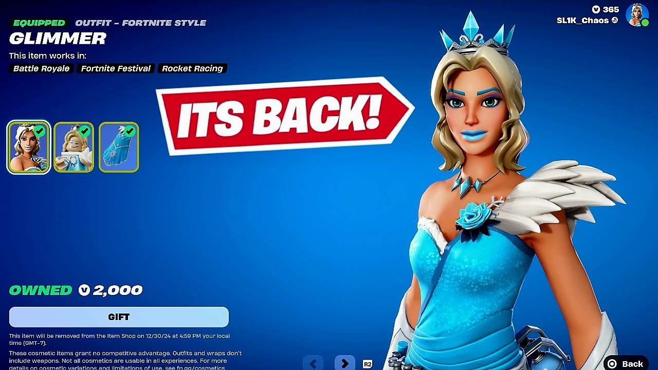 GLIMMER SKIN IS BACK! Fortnite Item Shop [December 26th, 2024] - YouTube