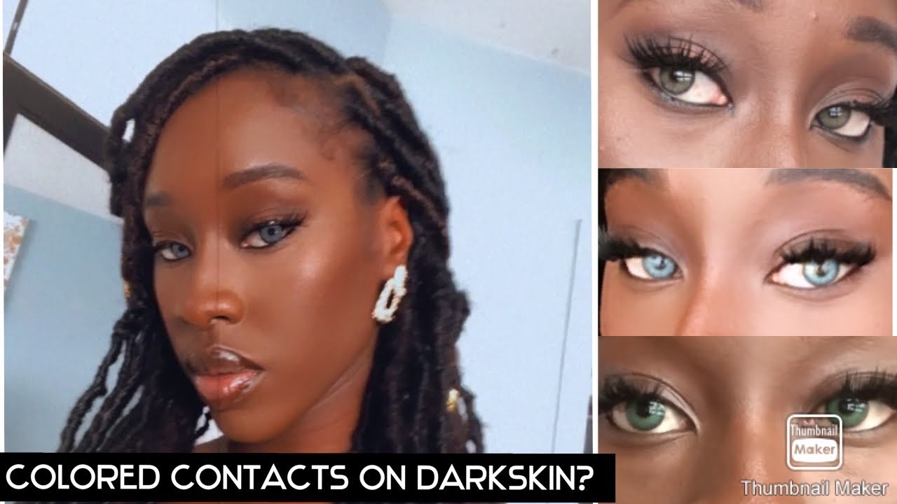 Affordable COLORED CONTACTS ON DARKSKIN & DARK EYES TRY ON| JUST4KIRA ...