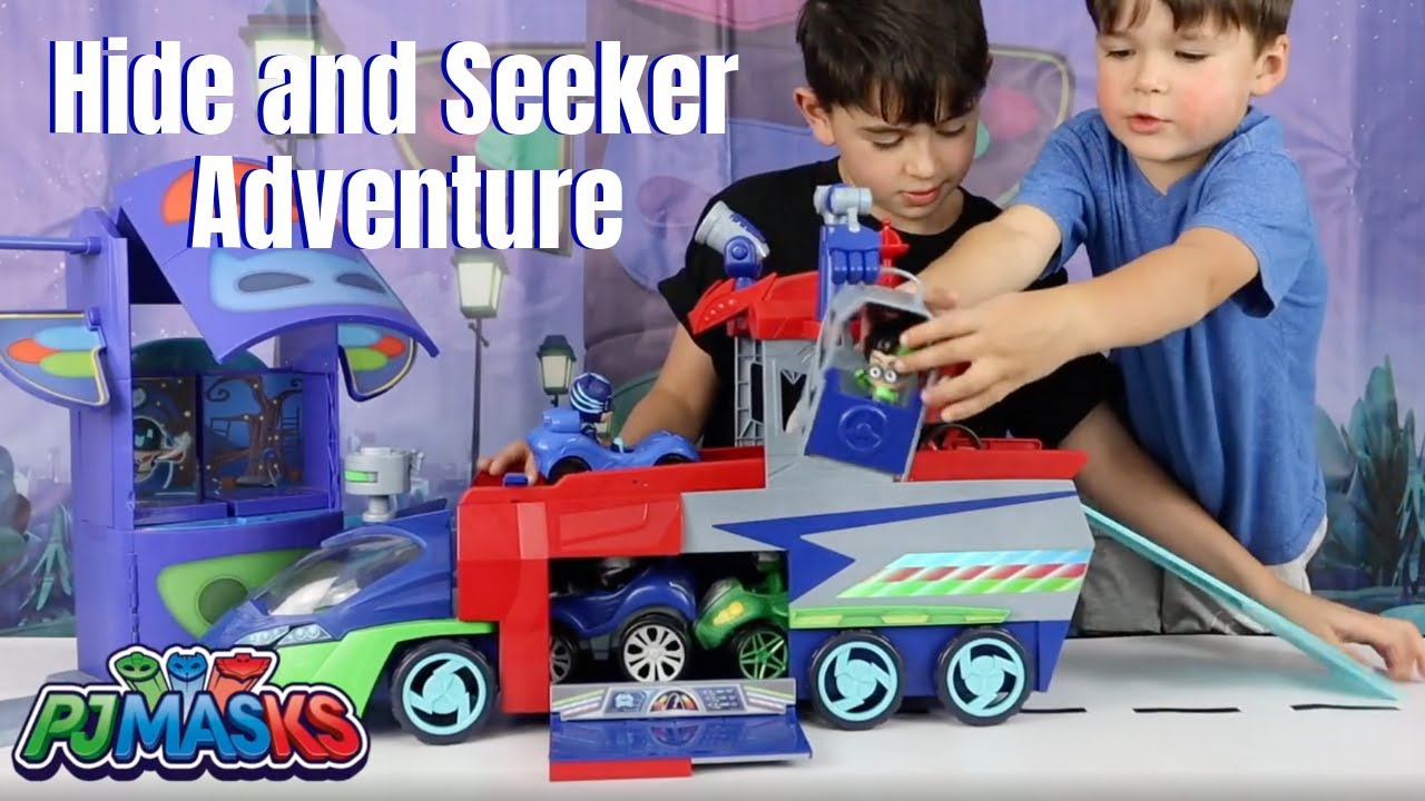PJ Masks Hide & Seeker Treasure Hunt Adventure - YouTube