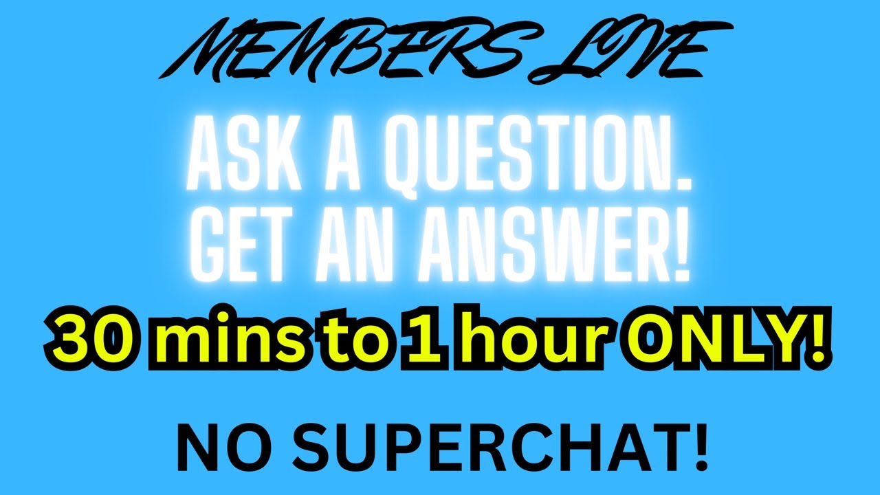 (1 HOUR ONLY!) NO SUPERCHAT! ASK A QUESTION. GET AN ANSWER! - YouTube