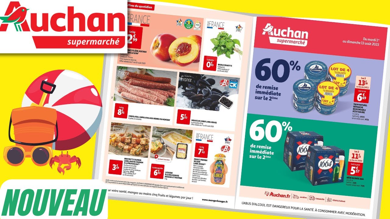 catalogue AUCHAN SUPERMARCHÉ du 1 au 13 août 2023 💥 Arrivage - FRANCE ...