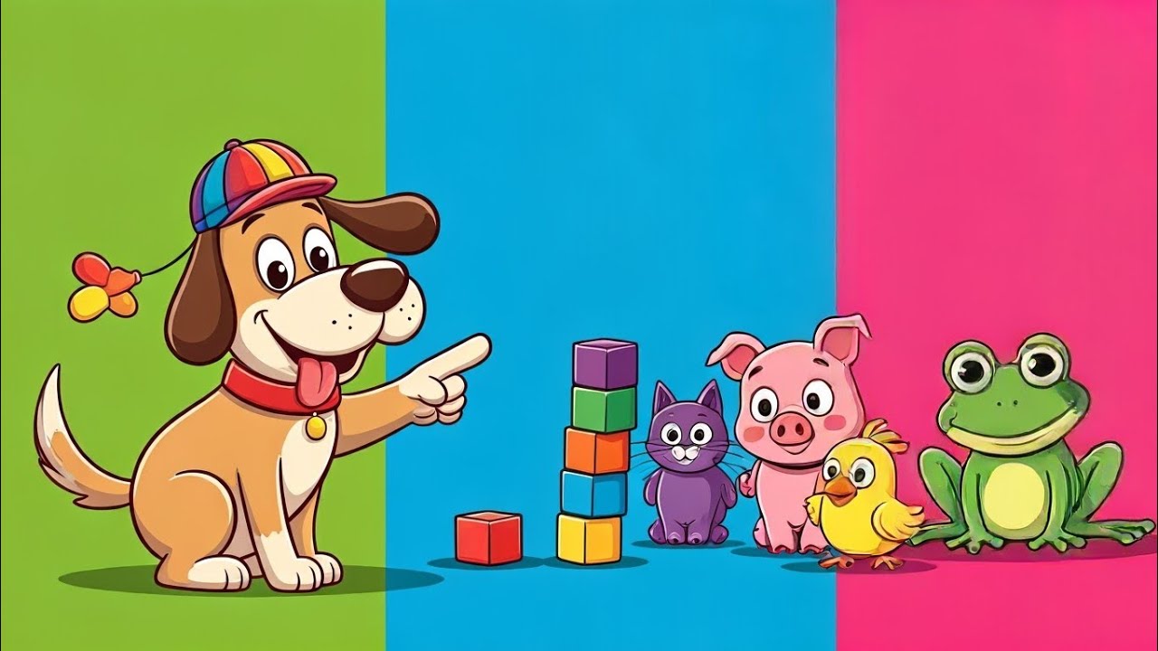 Color Fun with Funny Animal Sounds! Animals Teach Colors! Learn and ...