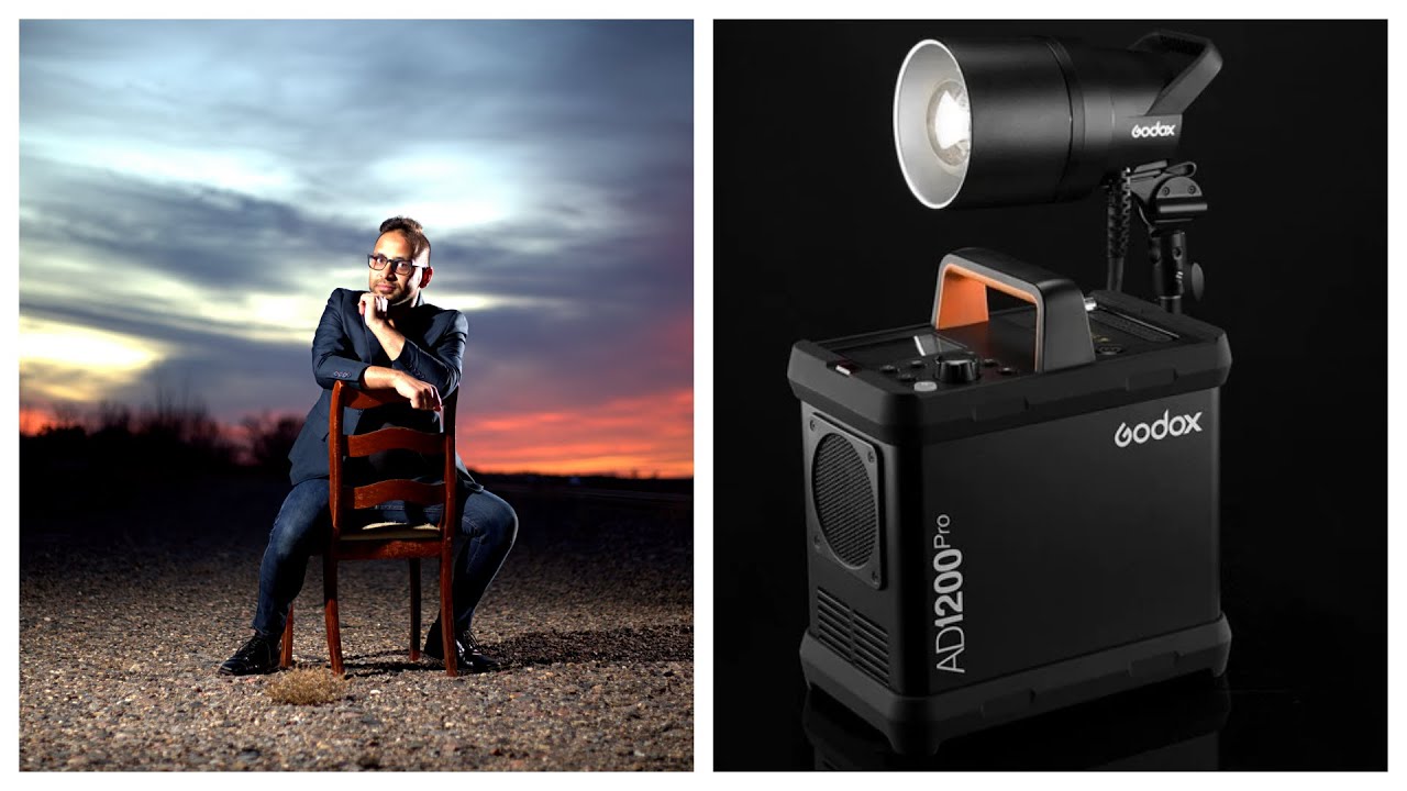 Self Portrait Shoot With The Godox AD1200 Pro - YouTube