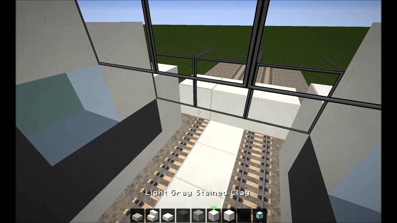 Minecraft - Train Station Tutorial, Part One - YouTube