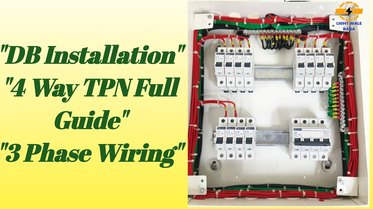 3 PHASE DISTRIBUTION PANEL WIRING - YouTube