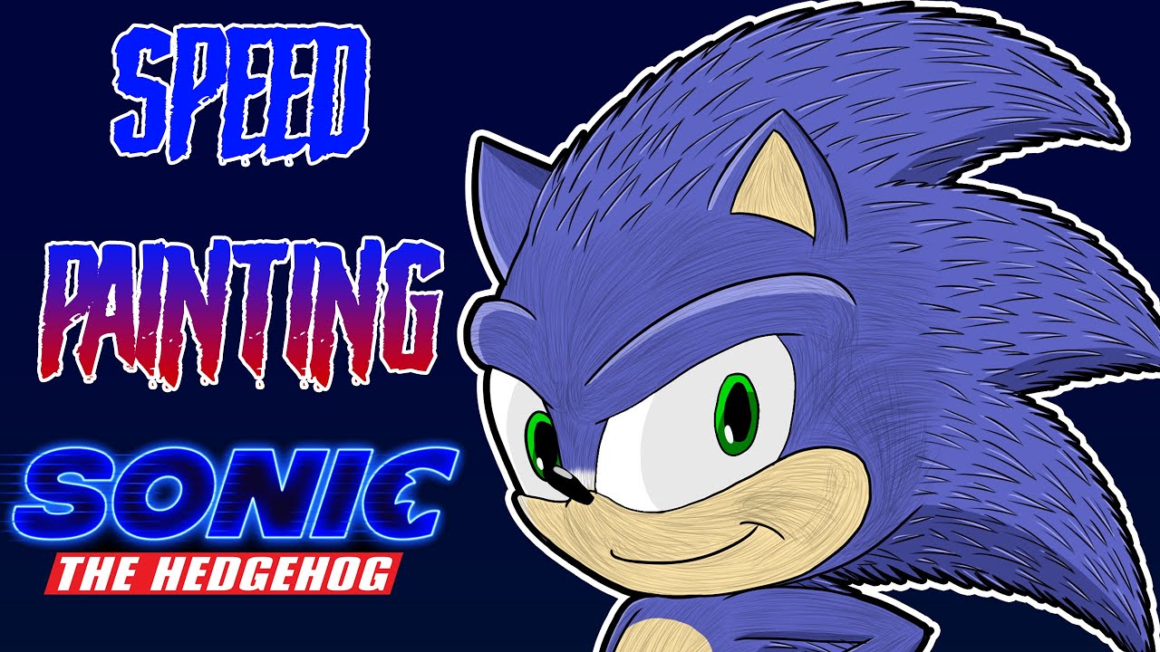 Movie Sonic SPEED PAINT - YouTube