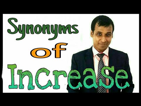Vocabulary Development: Synonyms of Increase - YouTube