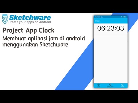 Membuat aplikasi jam di android menggunakan Sketchware - YouTube