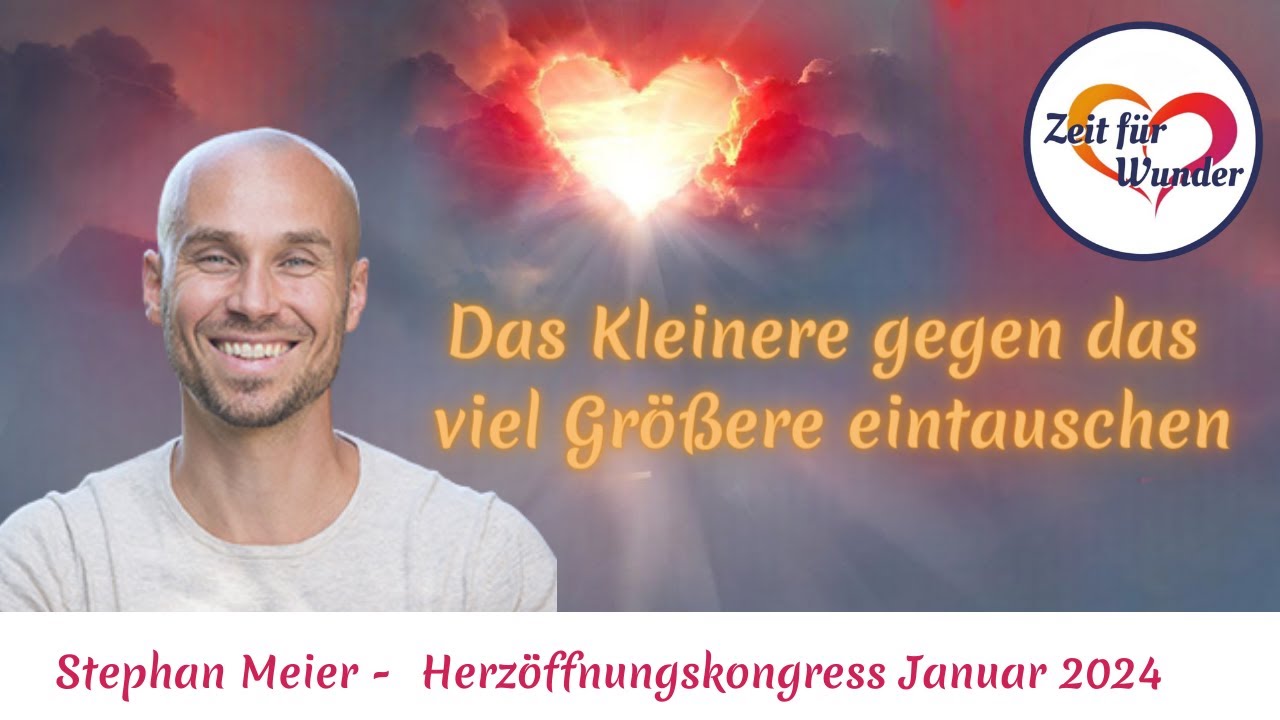 Stephan Meier : " Das Kleinere gegen das viel Größere eintauschen ...