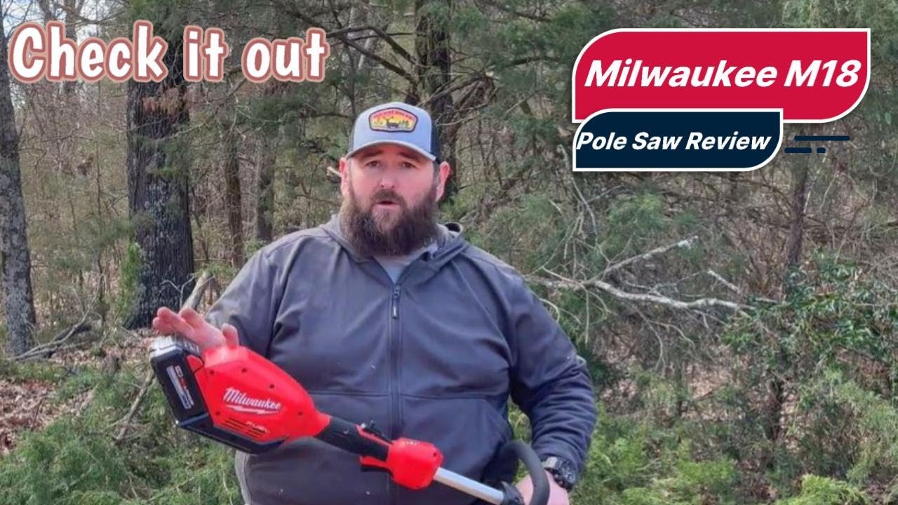 Milwaukee Pole Saw Review & Tree Cutting on the Homestead! - YouTube