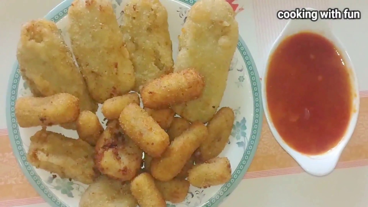 Spicy Potato Nuggets / Easy Party Starter Recipe / Cheesy potato ...