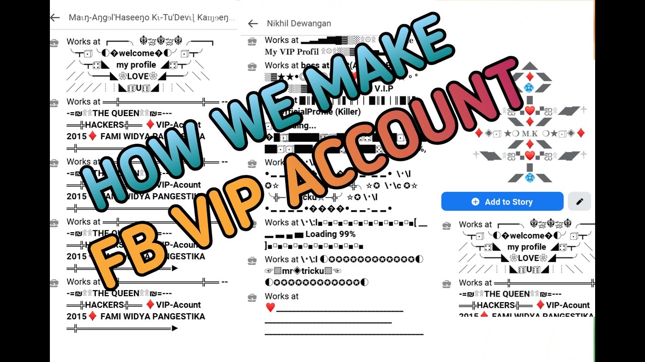 How to make fb vip account || Add stylish work and bio || Make your Fb ...