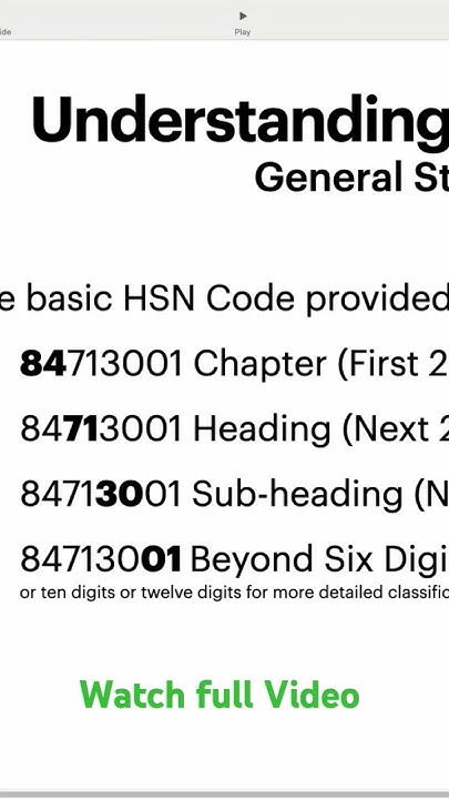 Everything You Need To Know About HSN Codes - YouTube