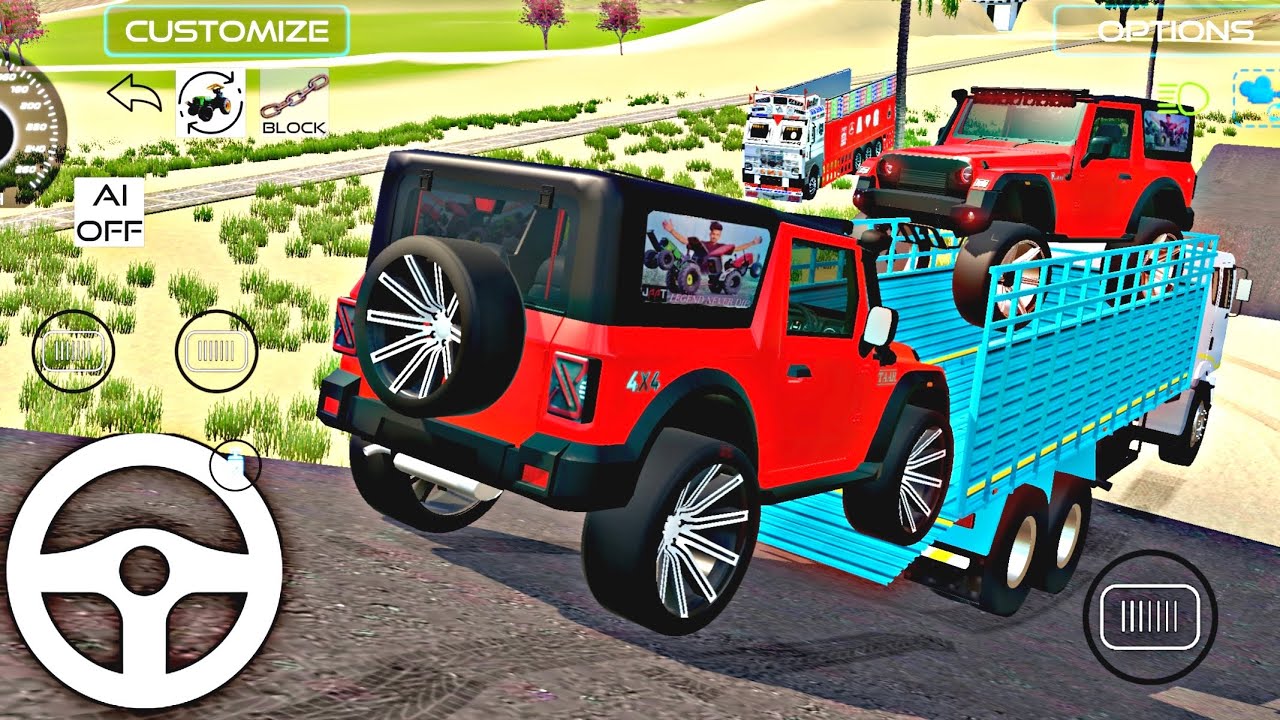 DRIVE THAR 4x4😱FULLY MONSTER 🔥LOOK LOADED ON TRUCK 🚚 #truck #thar # ...