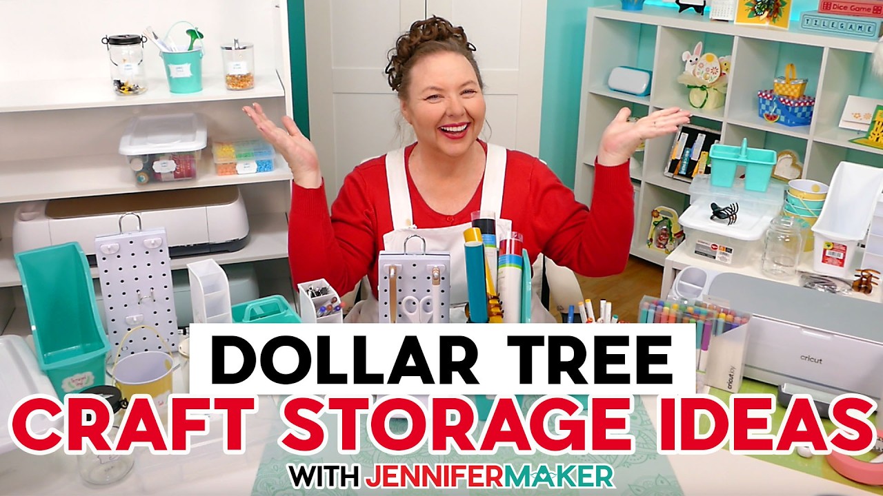 Craft Storage Ideas On A Budget | Dollar Tree Hacks To Help You Save ...