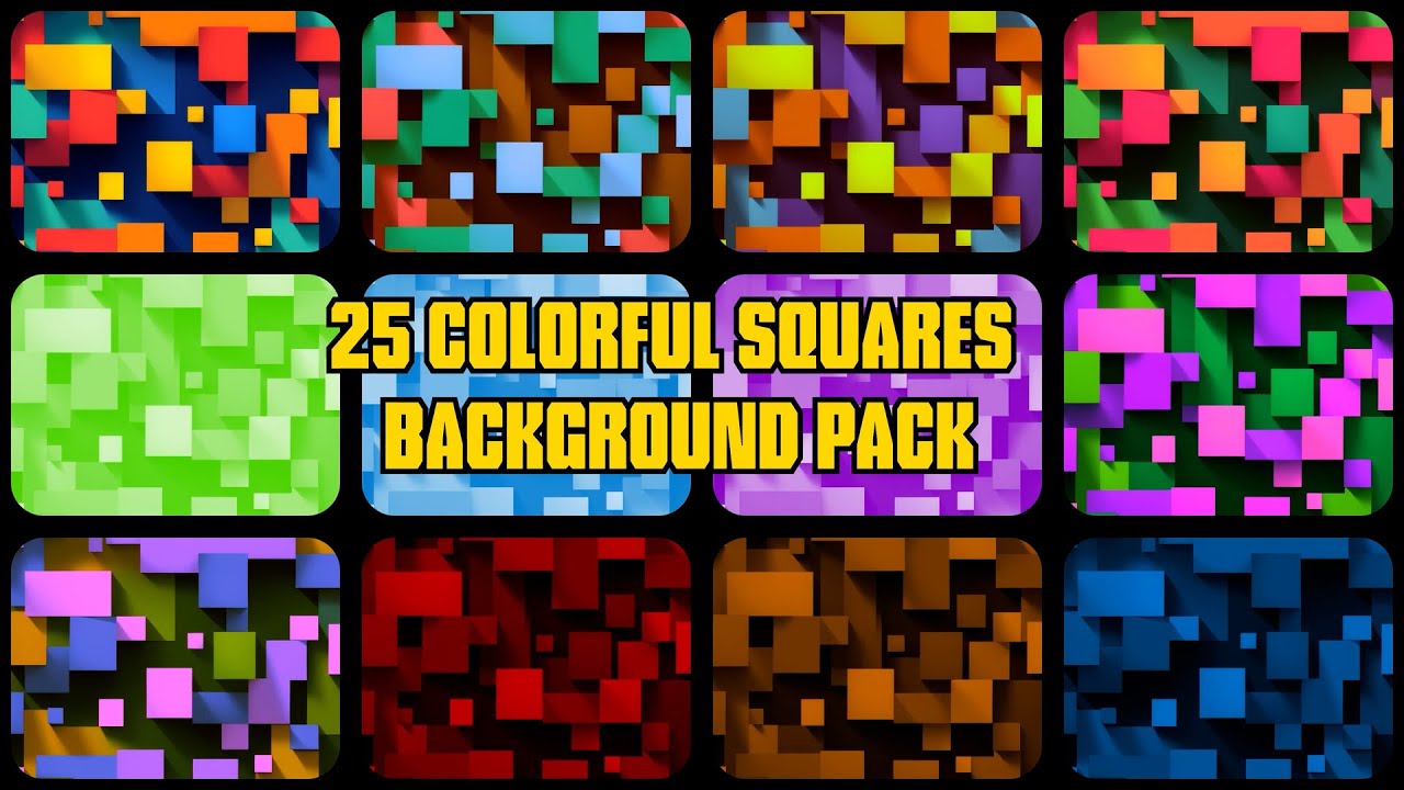 25 Colorful Squares 4K Background Pack | Free Abstract Backgrounds ...