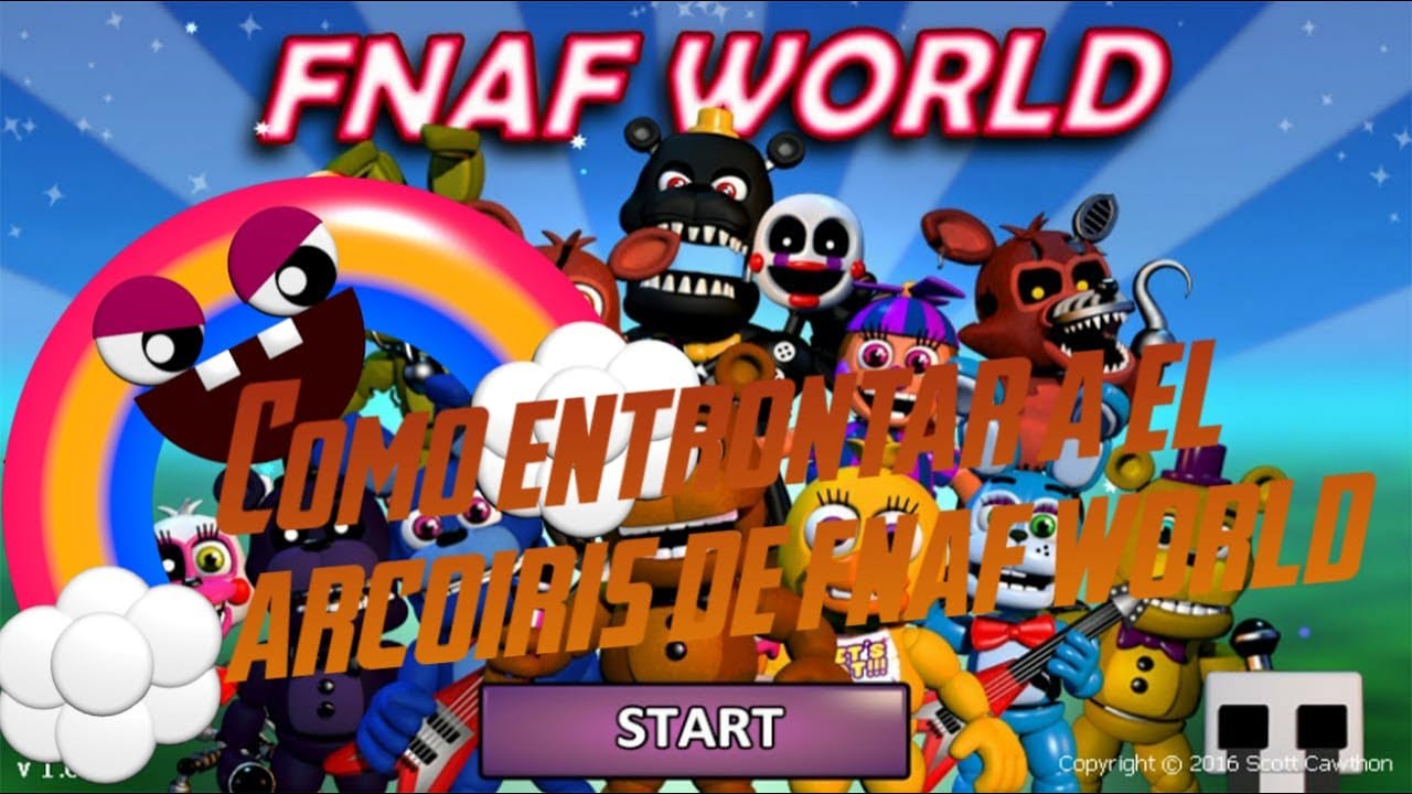 Como encontar el arcoiris en fnaf world Tutorial - YouTube