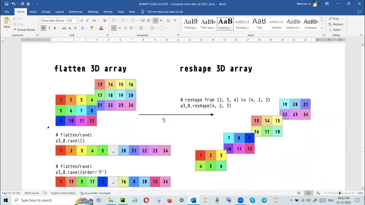 NumPy in Tamil, from Data Science in Tamil - Batch 2 - DAY 16 - YouTube