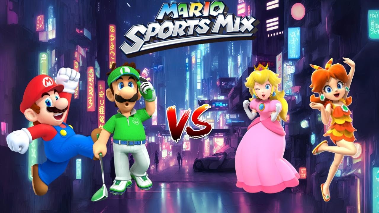 Mario Sports Mix - Basketball (2 players, Expert CPU) Exhibition Ep ...
