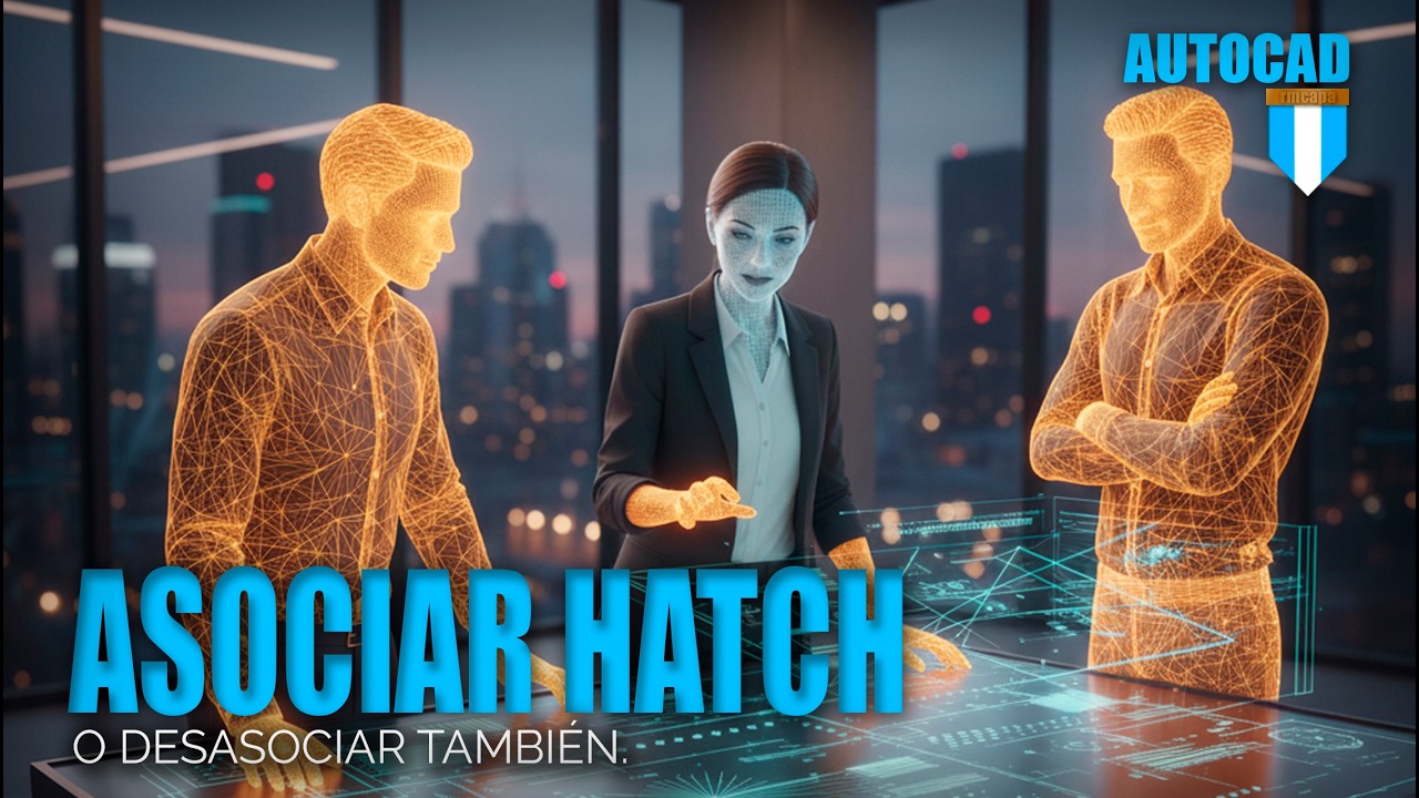 Asociar y desasociar HATCH a forma original en AutoCAD - YouTube