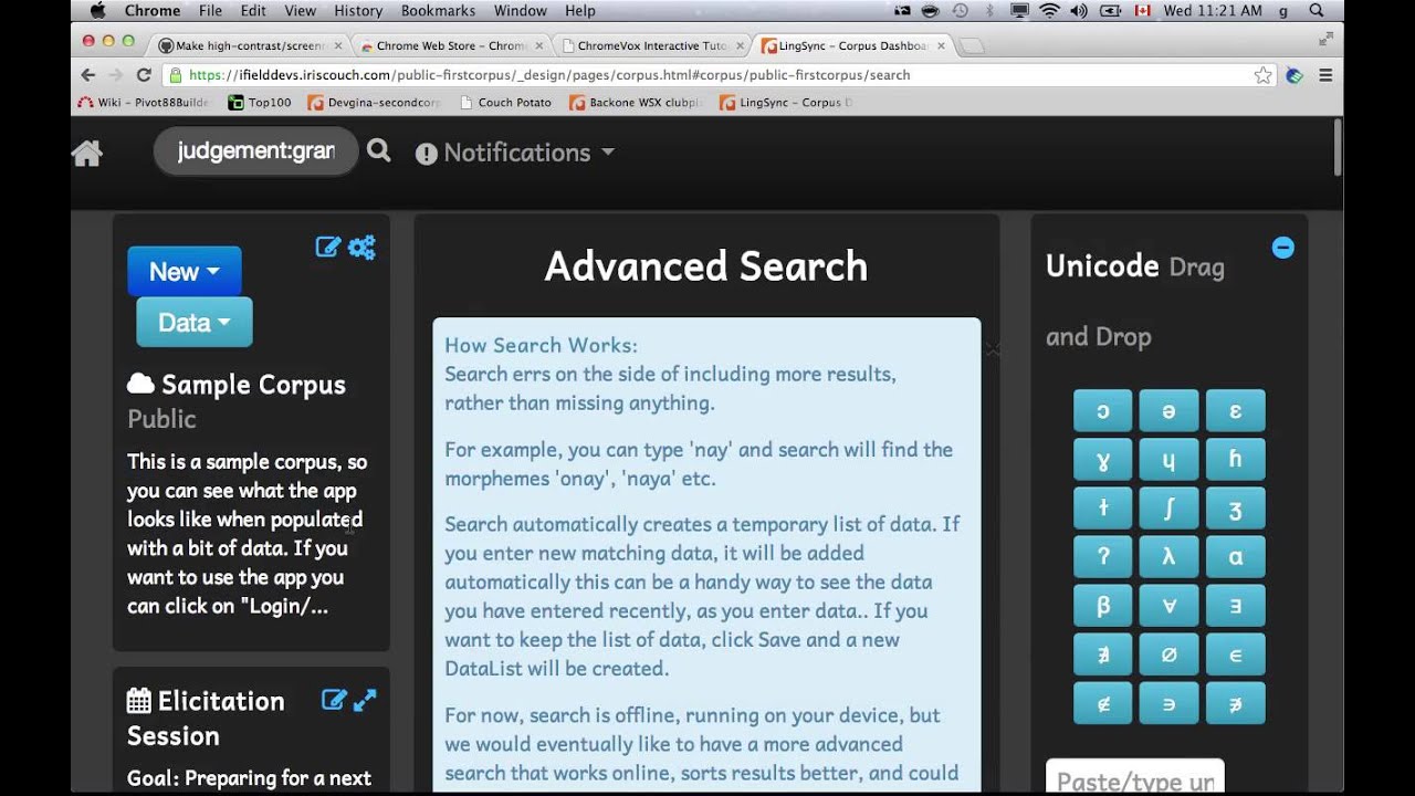 LingSync - ScreenReader example - YouTube
