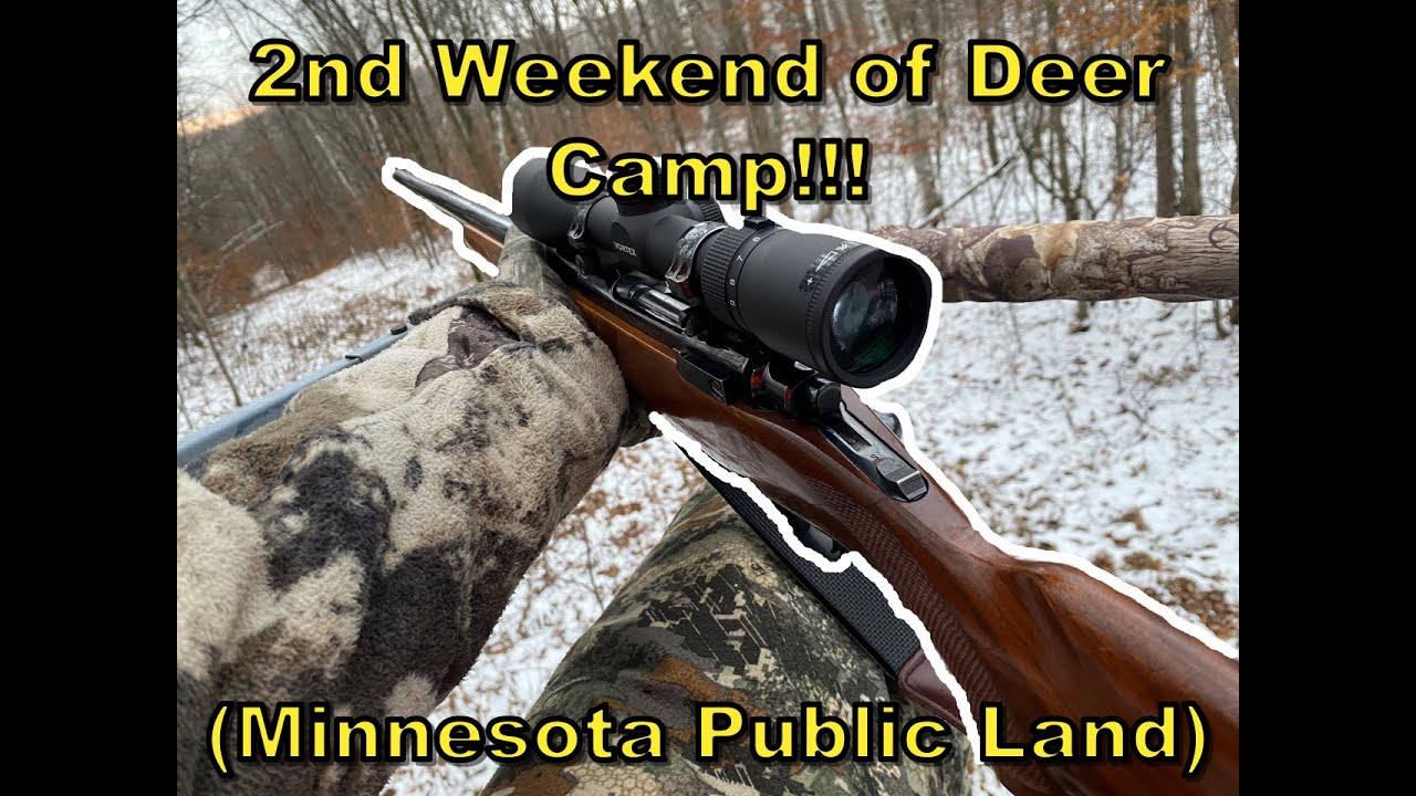2nd Week of DEER CAMP!!! (Minnesota Public Land Rifle Hunting) - YouTube