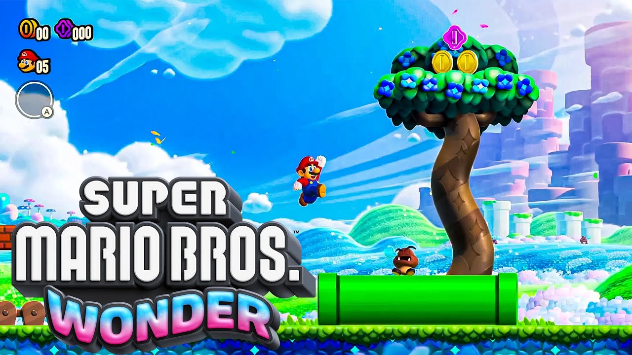 Gameplay SUPER MARIO BROS WONDER 🍄 Bubble Flower & Bloomps of the ...