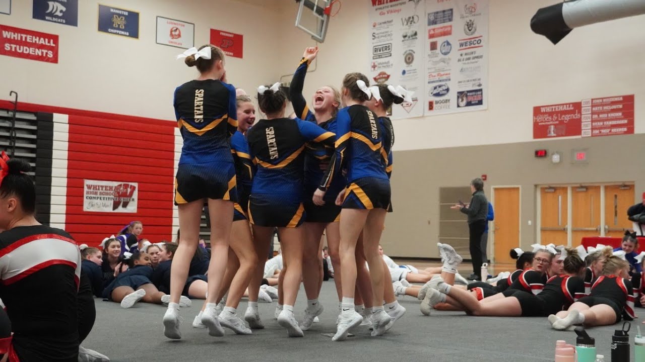 Sights and sounds from West Michigan Conference competitive cheer meet ...