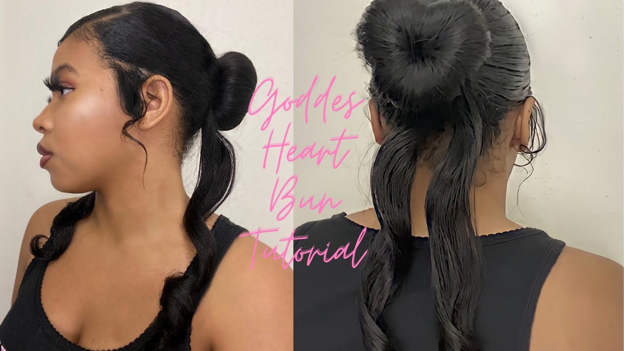 Goddess Heart Bun Tutorial - YouTube