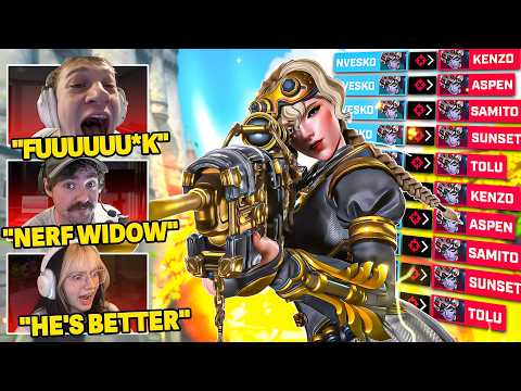 Top500 Streamers Reacting To #1 Widowmaker