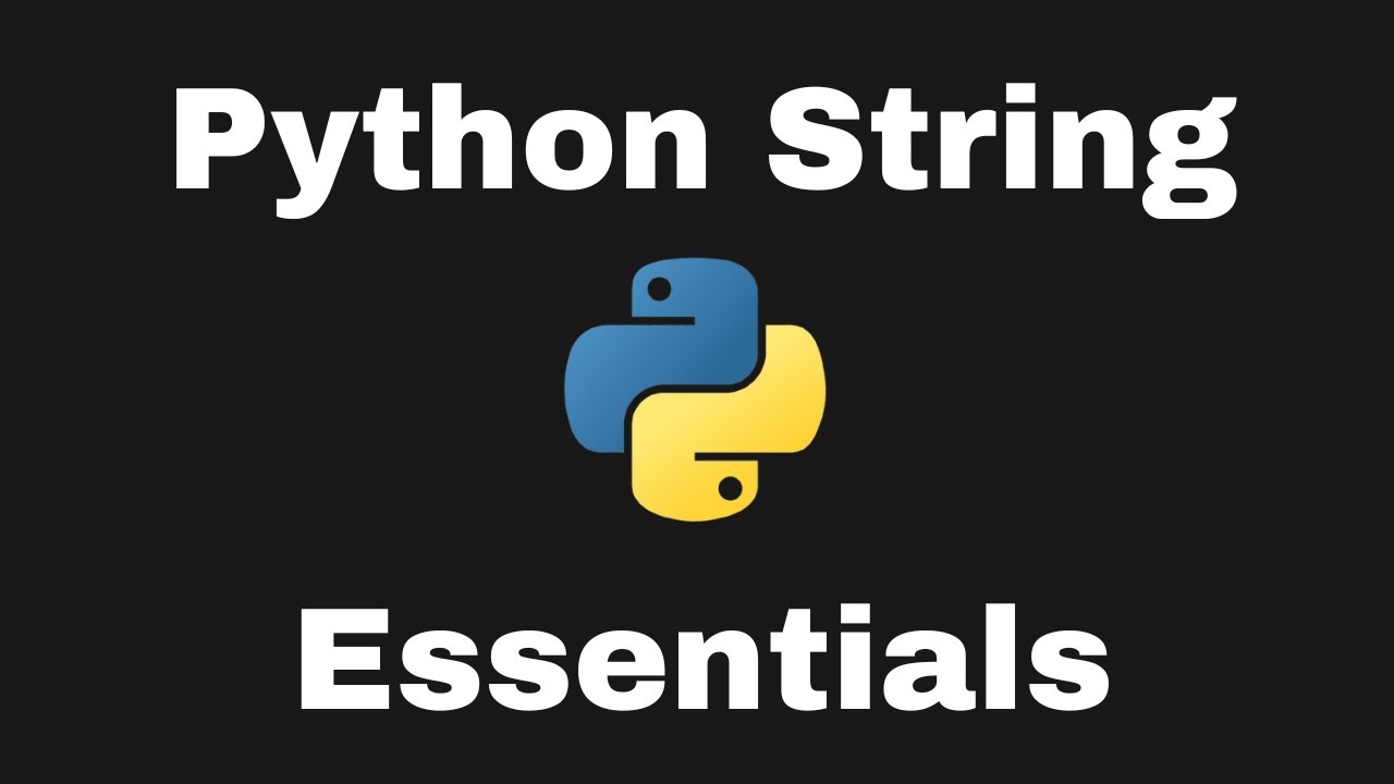 Python Programming Tutorial Strings Youtube 5875