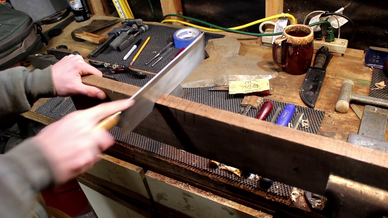 Making A Hewing Axe Handle Part 1 - YouTube