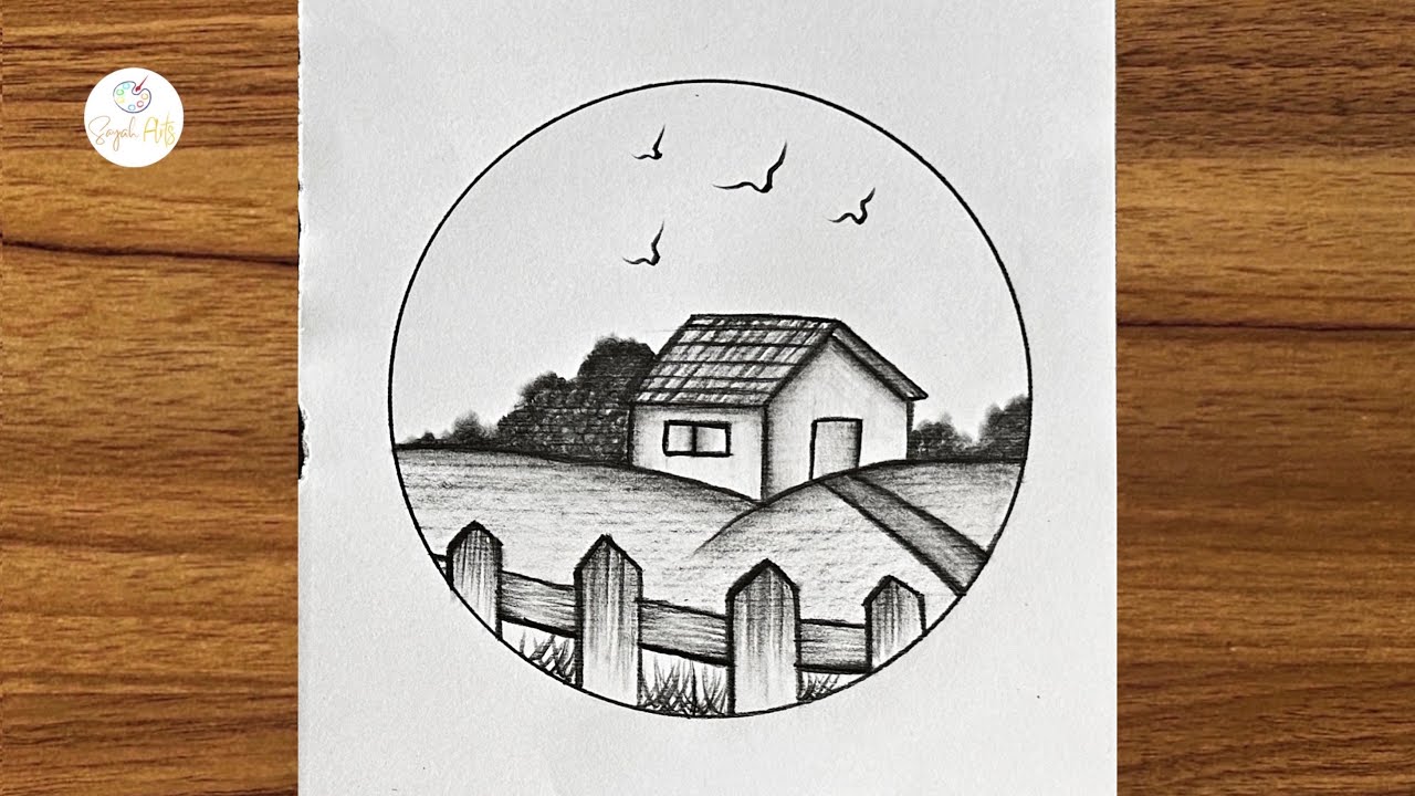 Easy circle drawing || Circle drawing for beginners || Pencil drawing ...