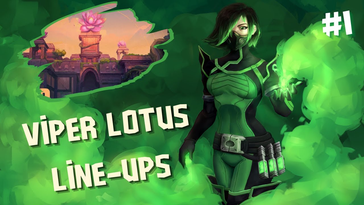Valorant Viper Lineups - New Map Lotus - YouTube