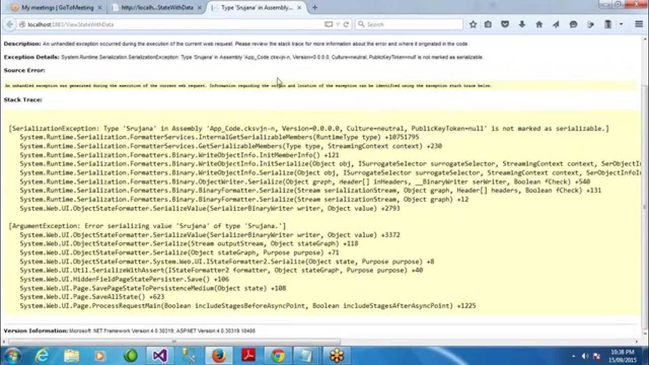 ASP.NET - Day 12 - ASP.NET State Management - Working With ViewState - Extra Information - YouTube