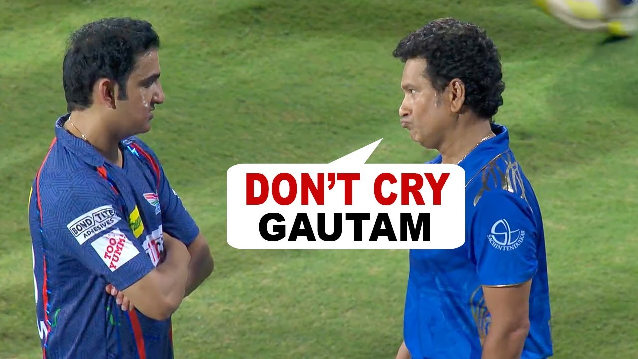 Sachin tendulkar console emotional gautam gambhir after out ipl 2023 ...