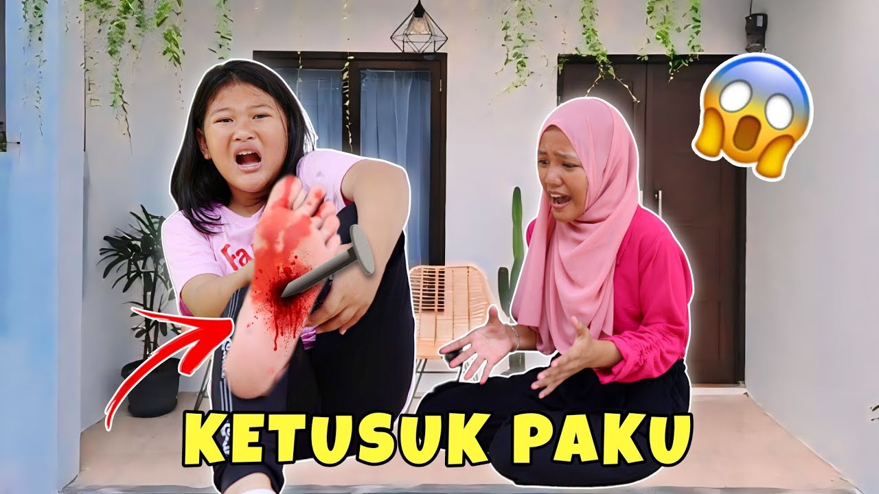 KASIAN | KAKI CHIKA KENA PAKU SAMPE BERDARAH | CHIKAKU CHANNEL - YouTube