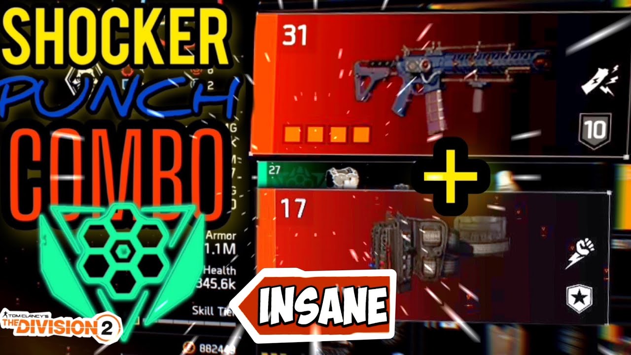 Division 2 SHOCKER PUNCH COMBO BEST DPS BUILD ST.ELMO'S + STRIKER IS INSANE ! - YouTube