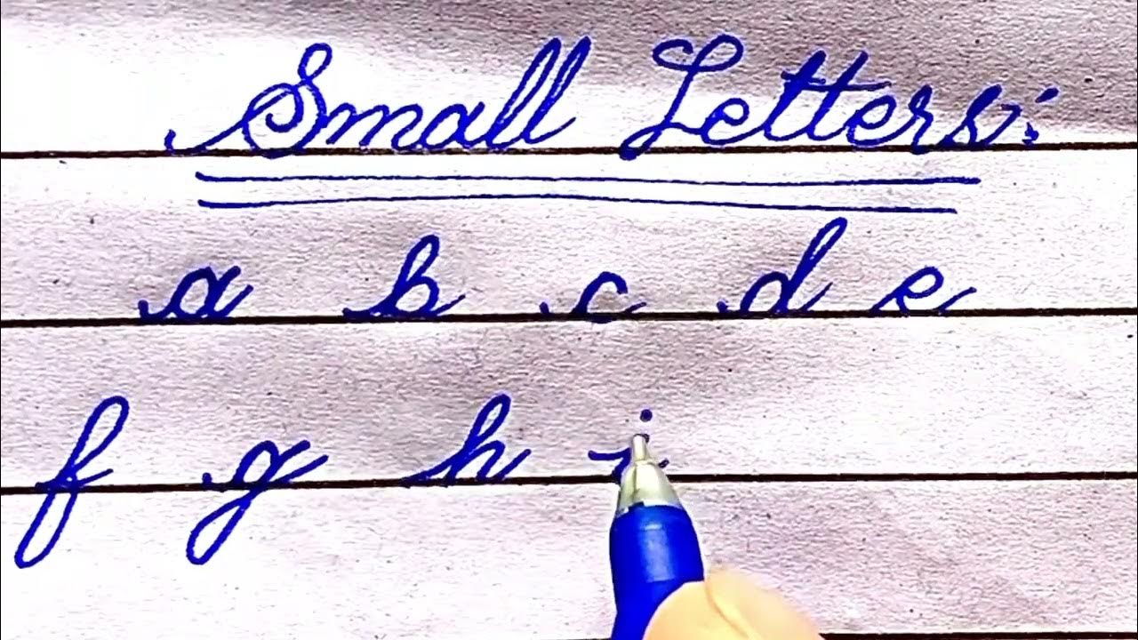 How to write Cursive handwriting small letters for beginners|cursive ...