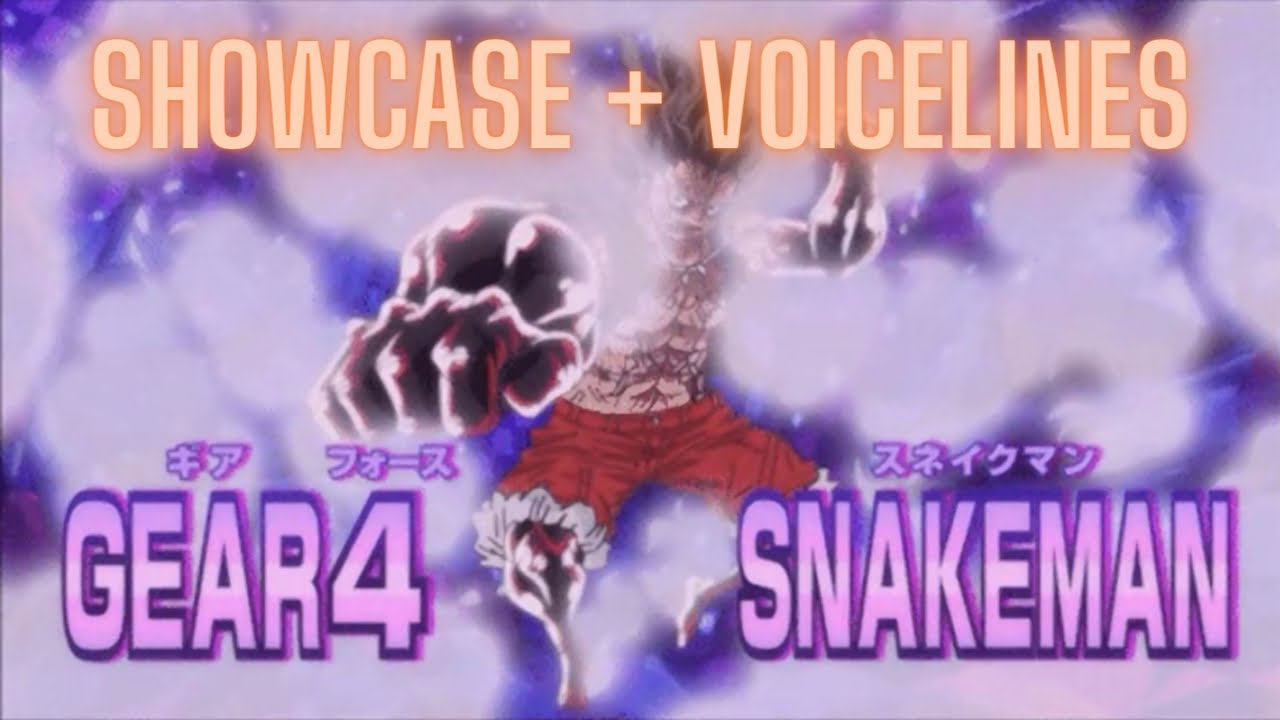 [YBA] Gear 4 Snakeman Luffy Showcase + Voicelines! - YouTube