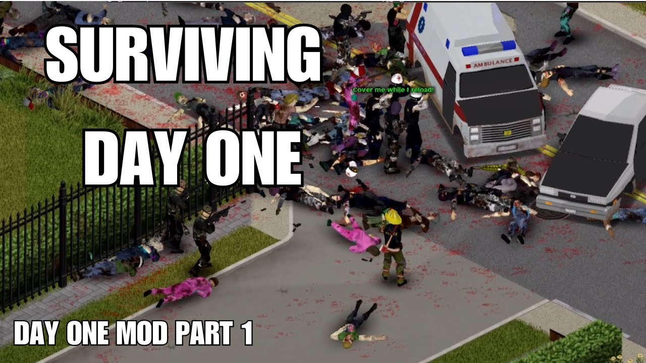 Can I Survive DAY ONE of the Outbreak Chaos in Project Zomboid? - Day ...