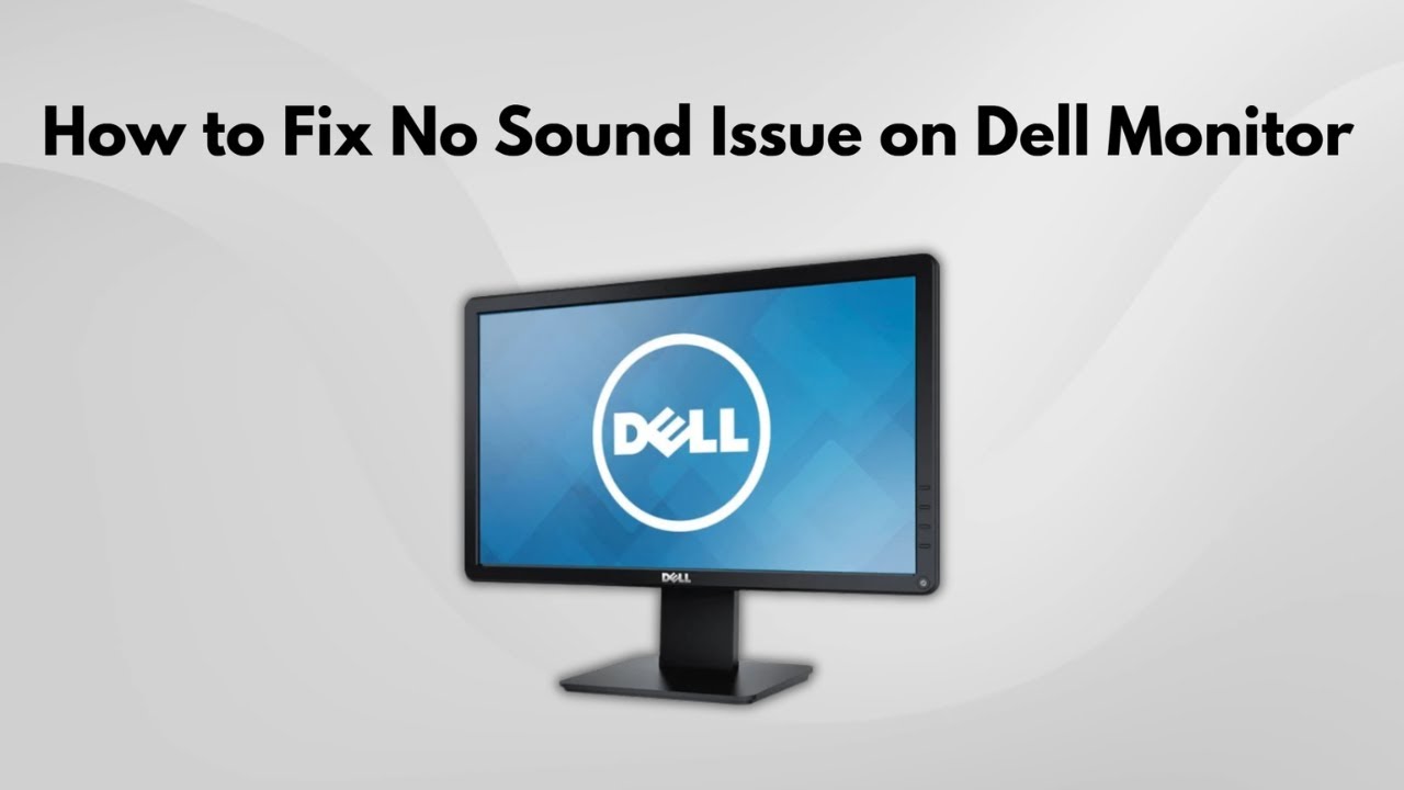 FIX No Sound On Dell Monitor (Windows 10/11 Easy) - YouTube