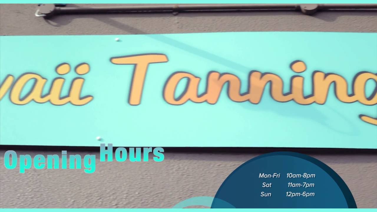 Hawaii Tanning Studio PROMO - YouTube